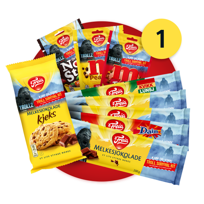 Kjøp et valgfritt Freia-produkt, fyll inn de siste fire sifrene på ...