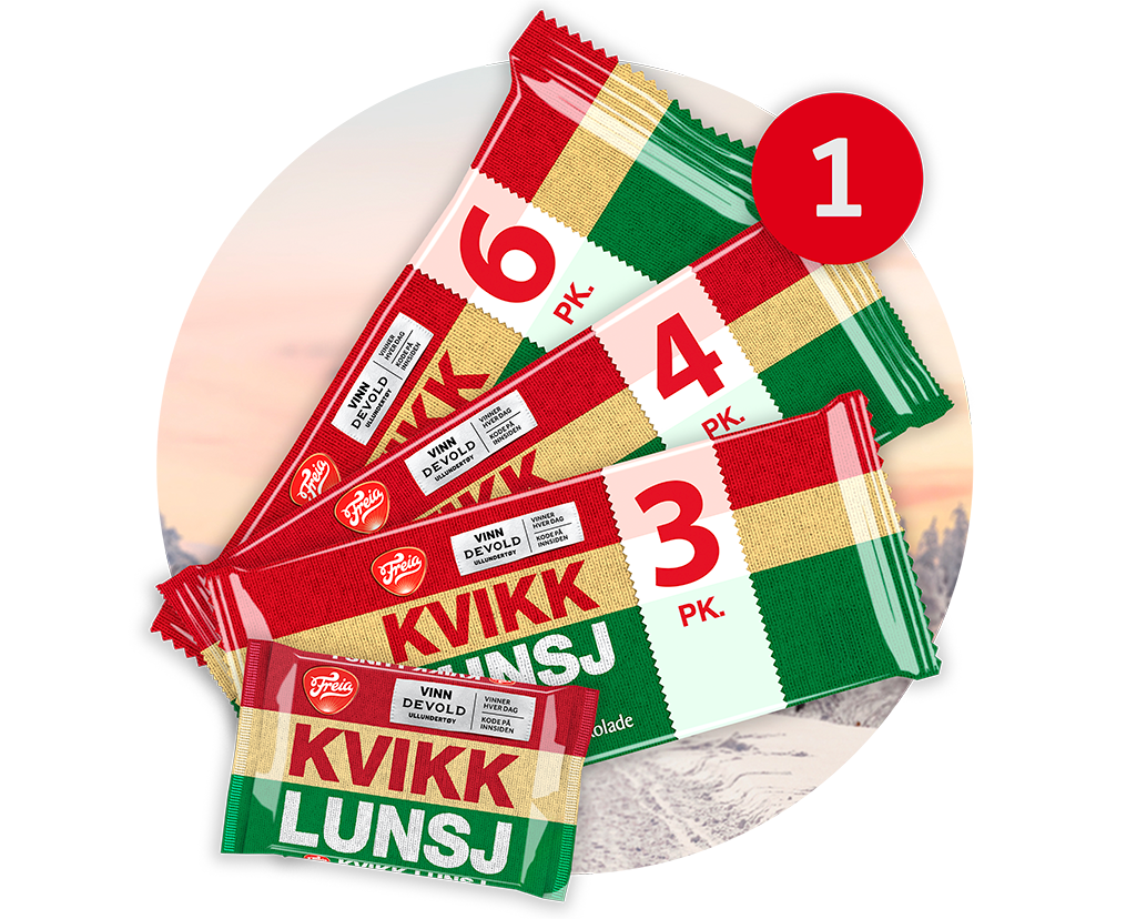 Kjøp Kvikk Lunsj 47 g – enten som enkeltsjokolade eller i pakker på 3 ...